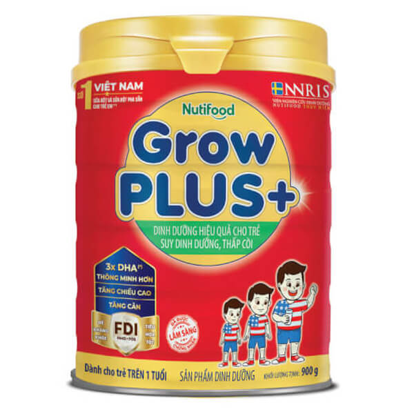 Sữa GrowPLUS+ Đỏ 900g (từ 1 tuổi)