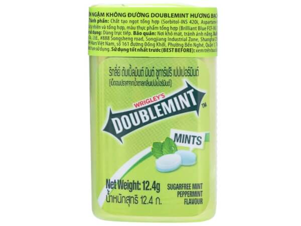 QT-Viên ngậm Doublemint Bạc Hà Lục 12,4g | Quà tặng