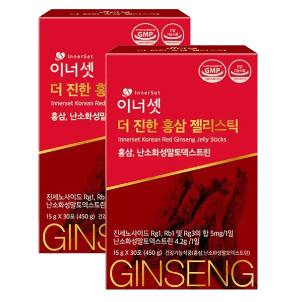 Thạch nhân sâm Hàn Quốc Innerset Korean Ginseng Jelly Sticks (30 gói)