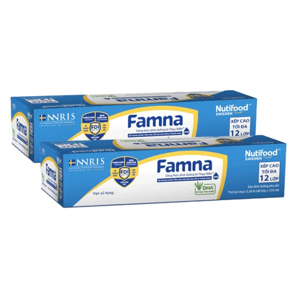 Combo 2 thùng Sữa nước Famna 110ml (lốc 4 hộp) | Sữa bột pha sẵn