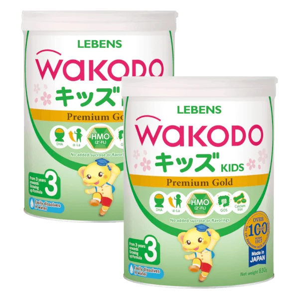 Sữa bột Wakodo Lebens 3, Từ 3 tuổi, 850g
