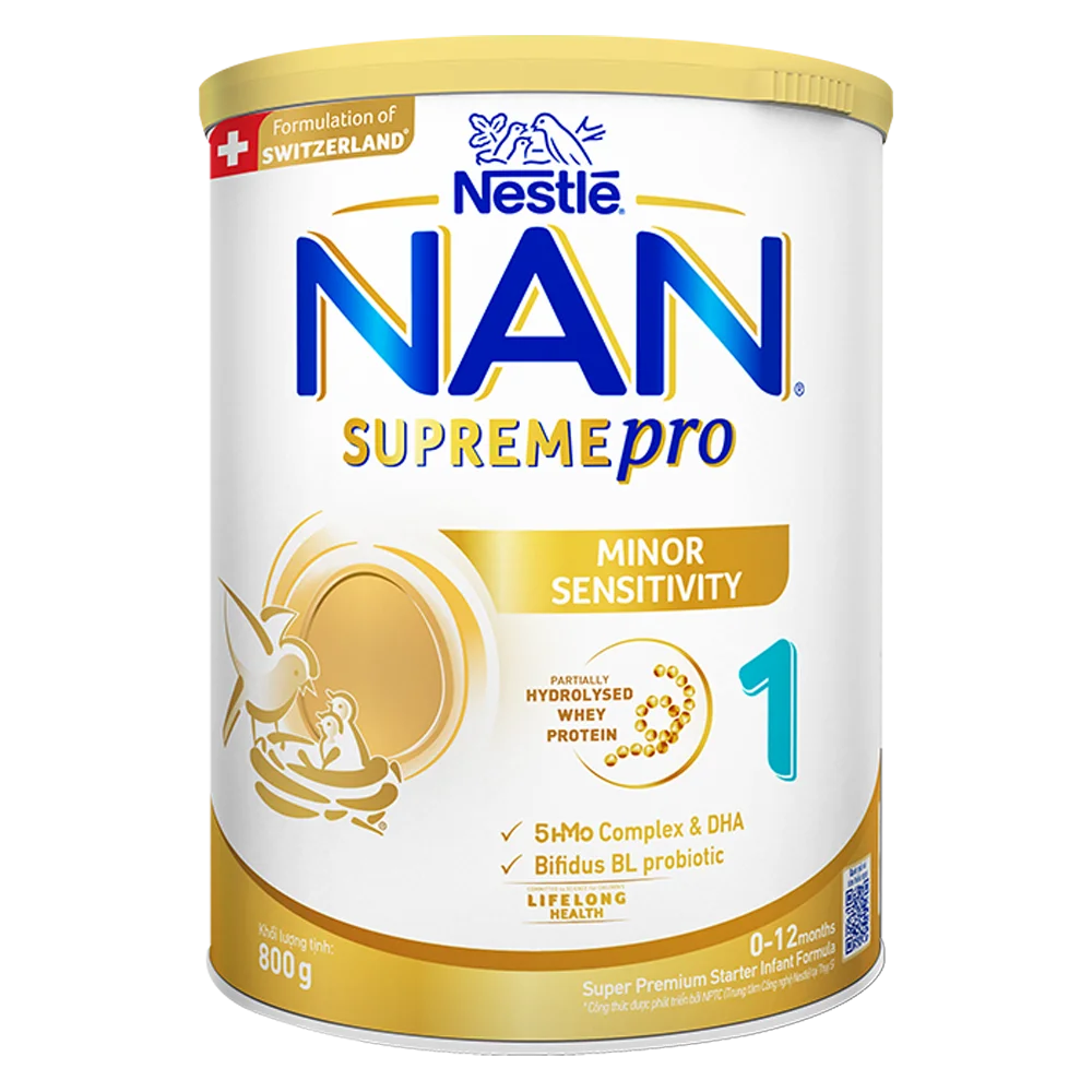 Sữa NAN SUPREME PRO số 1 800g (0-12 tháng) giá tốt