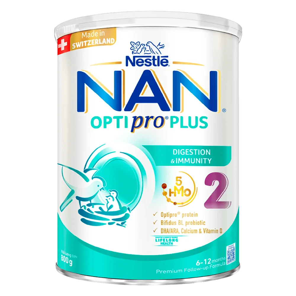Sữa Nan Optipro PLUS 2 800g, HMO (6-12 tháng) giá tốt