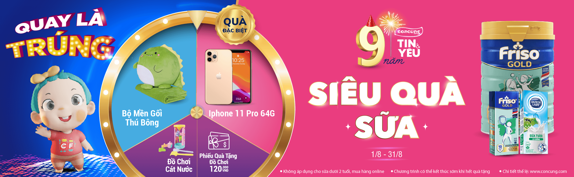 Sữa cho bé Friso Hà Lan