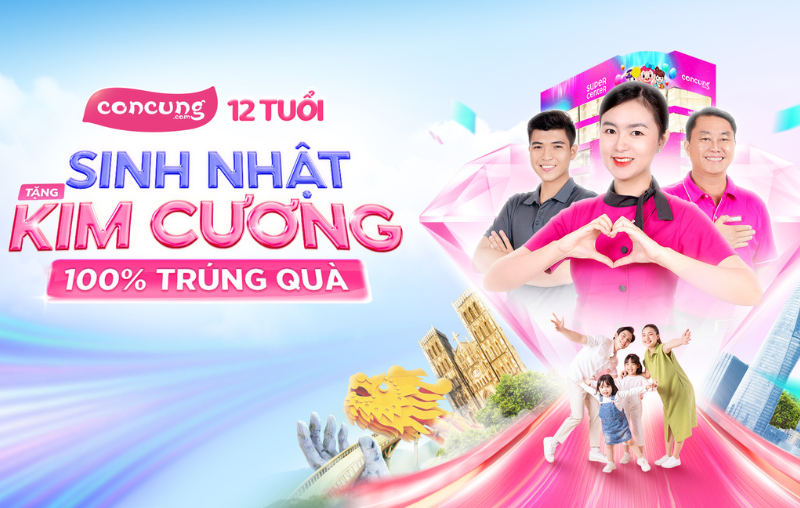 Mừng sinh nhật Con Cưng 12 tuổi: Tháng 8 tưng bừng ưu đãi siêu hấp dẫn