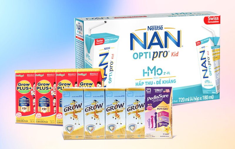Top 4 Sữa Bột Pha Sẵn Cho Bé 1 Tuổi Trở Lên Mang đi Học