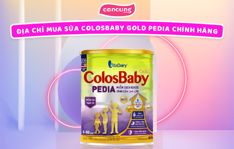 Giá sữa ColosBaby Gold Pedia mới nhất. Mua chính hãng ở đâu?