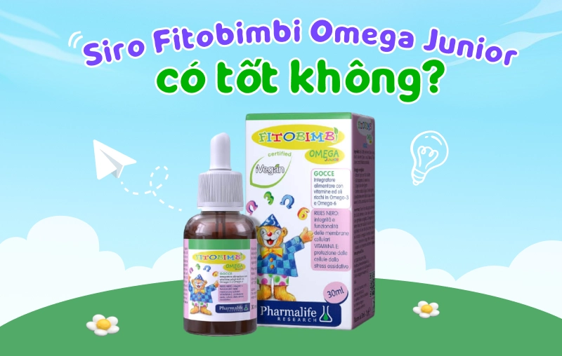 Siro Fitobimbi Omega Junior có tốt không? Có công dụng gì?
