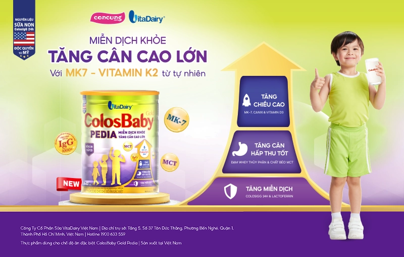 Khám phá thành phần sữa ColosBaby Gold Pedia nào đặc biệt tốt cho trẻ ...