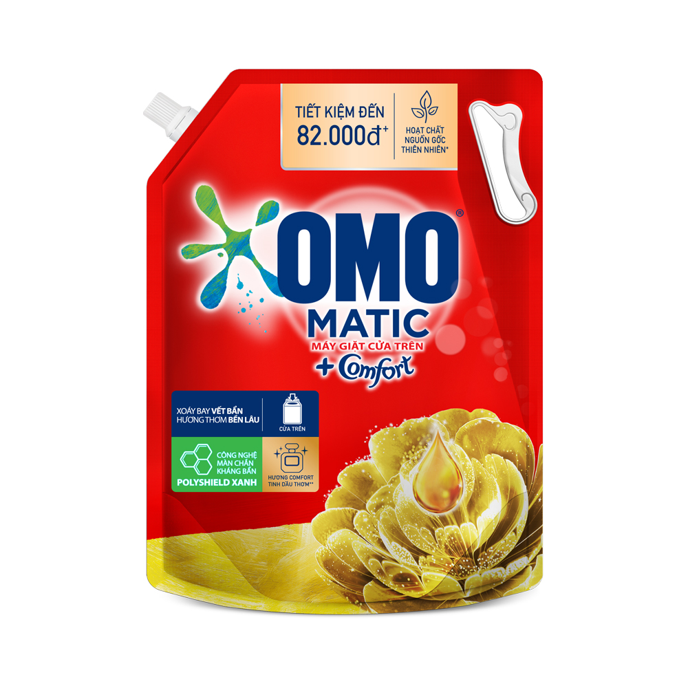 Nước Giặt OMO Matic Comfort Tinh dầu thơm Cửa trên 3.7kg giá tốt