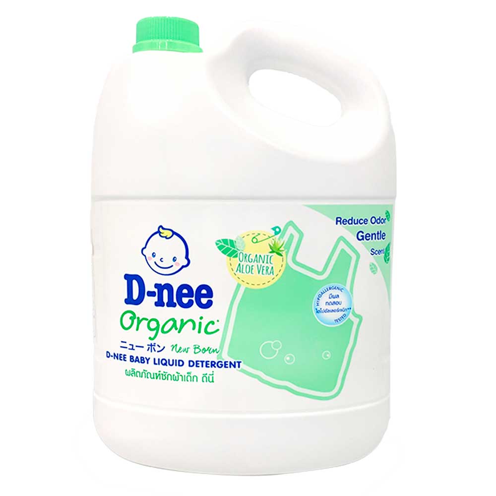 Nước giặt quần áo Dnee 3L - Xanh Lá Organic - Babymall