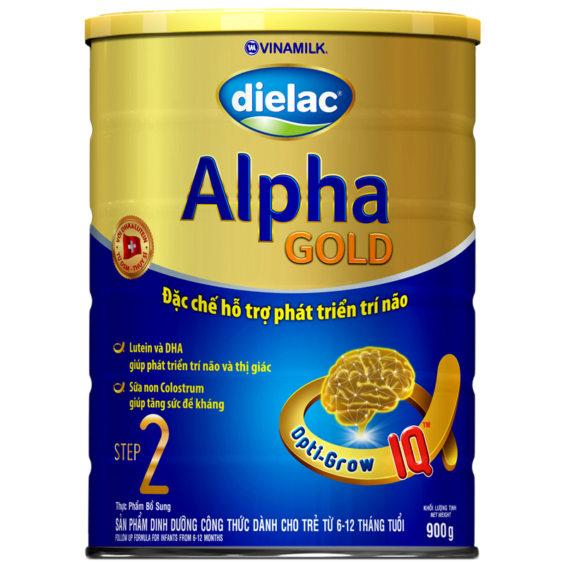 Sữa bột Dielac Alpha Gold Step 2, 6-12 tháng 900g