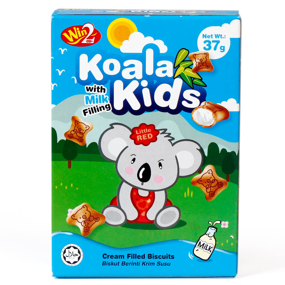 Bánh Koala Kids With Milk Filling Cream Filled Biscuits 37g