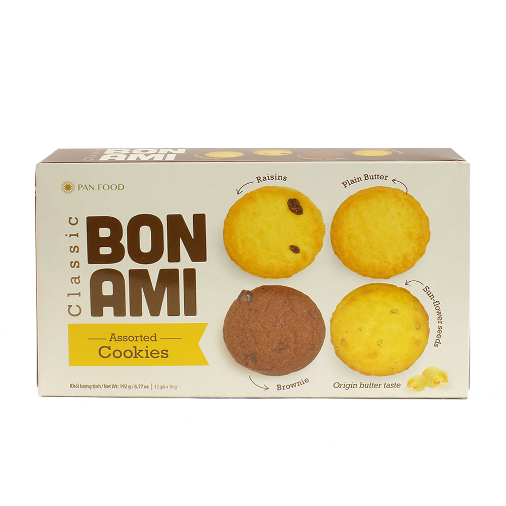 Bánh Cookies hỗn hợp Bon Ami 192g