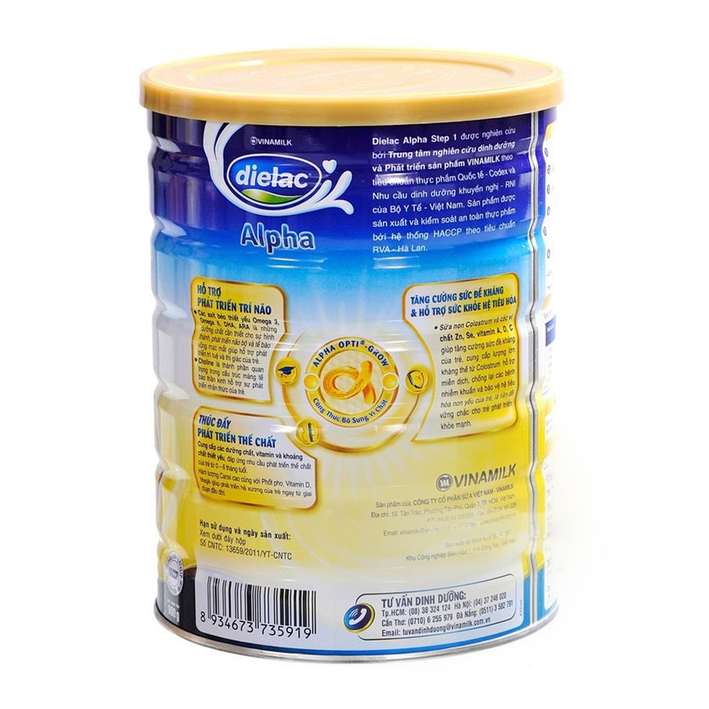 Sữa bột Dielac Alpha Step 1, 900g