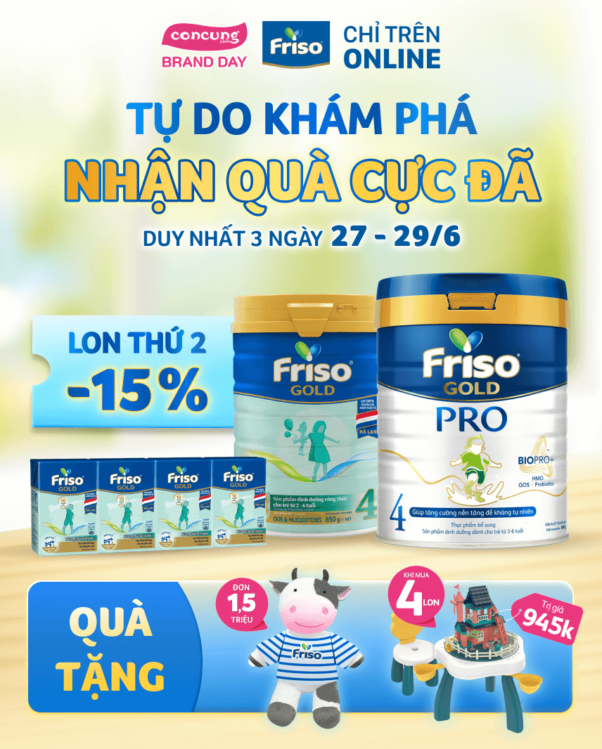 Friso tặng quà x2