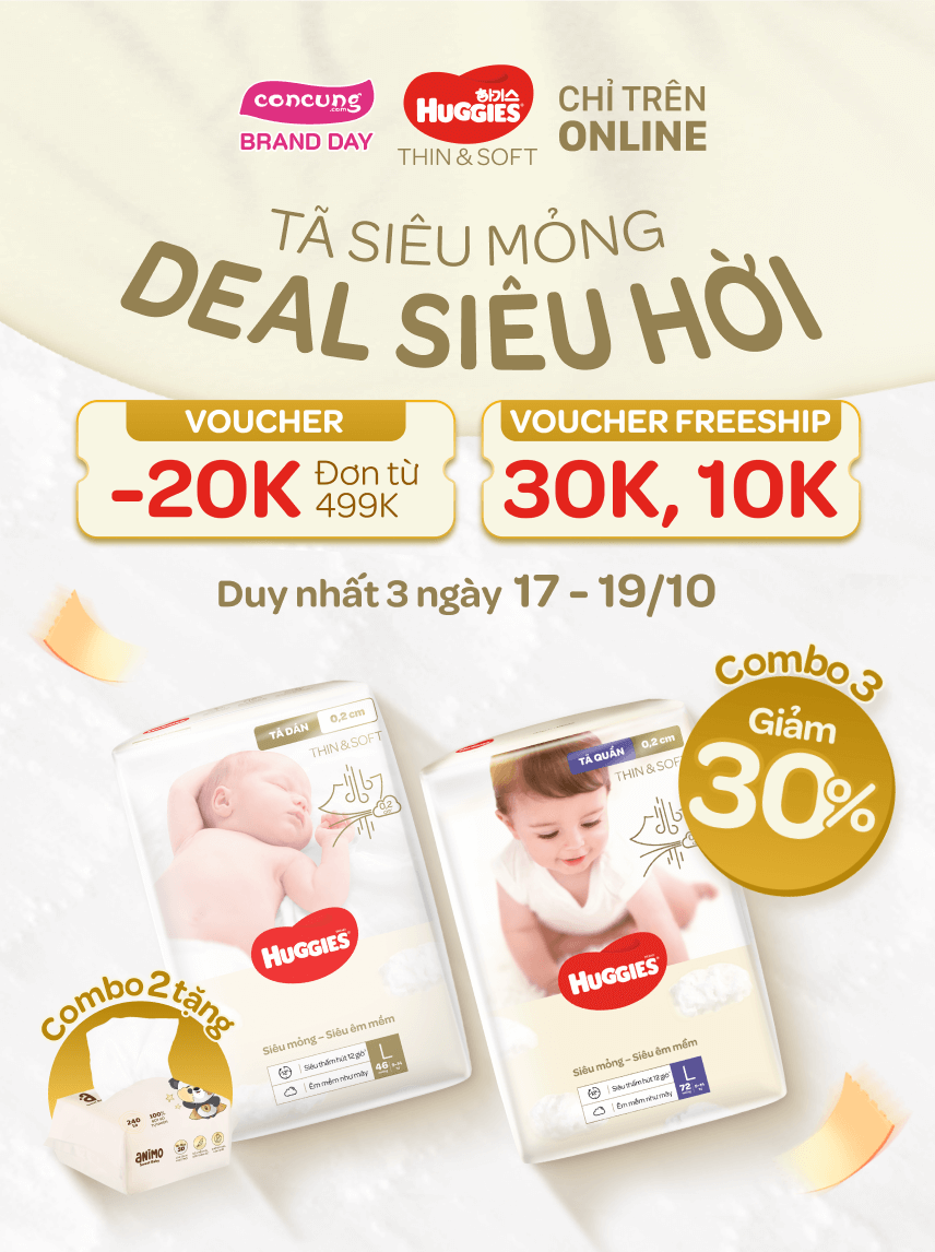 Tã Huggies - Giảm giá tặng quà
