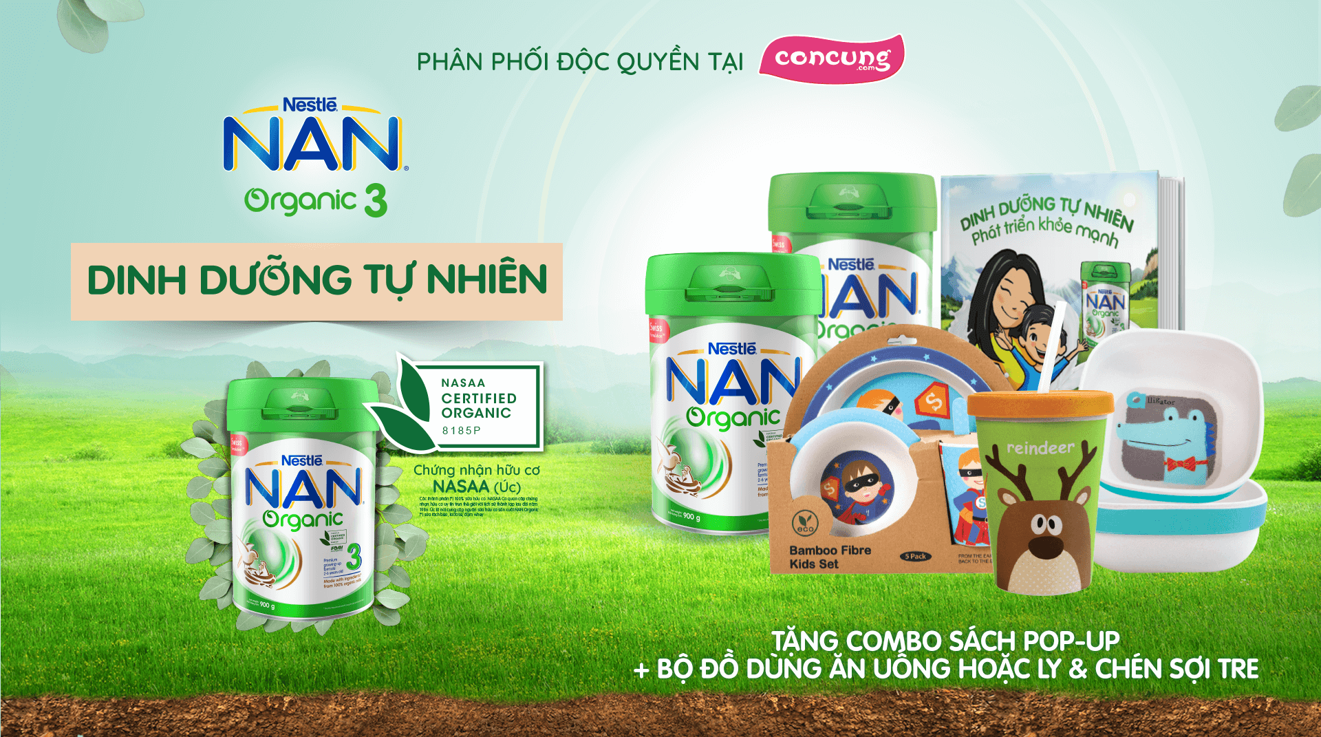 Nestle NAN Organic 3 - Độc quyền tại Con Cưng
